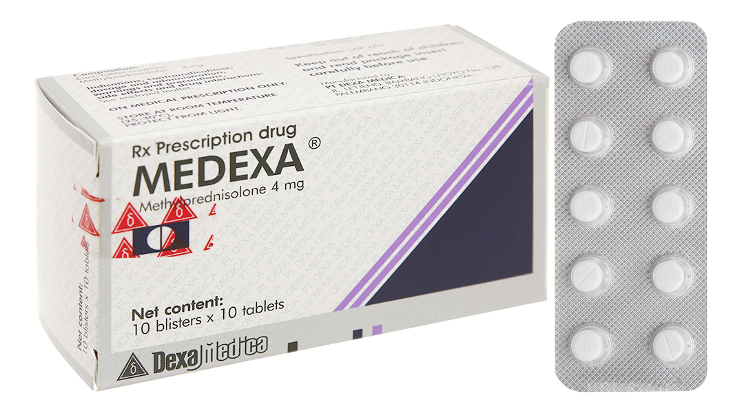 Medexa 4mg (Hộp 10 vỉ x 10 viên)