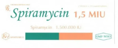 Spiramycin 1,5 MIU (Hộp 2 vỉ x 10 viên)